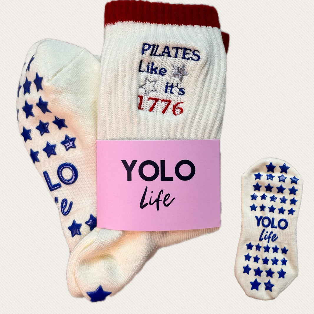 PILATES CREW/TUBE GRIP SOCKS – YOLO LIFE SHOP